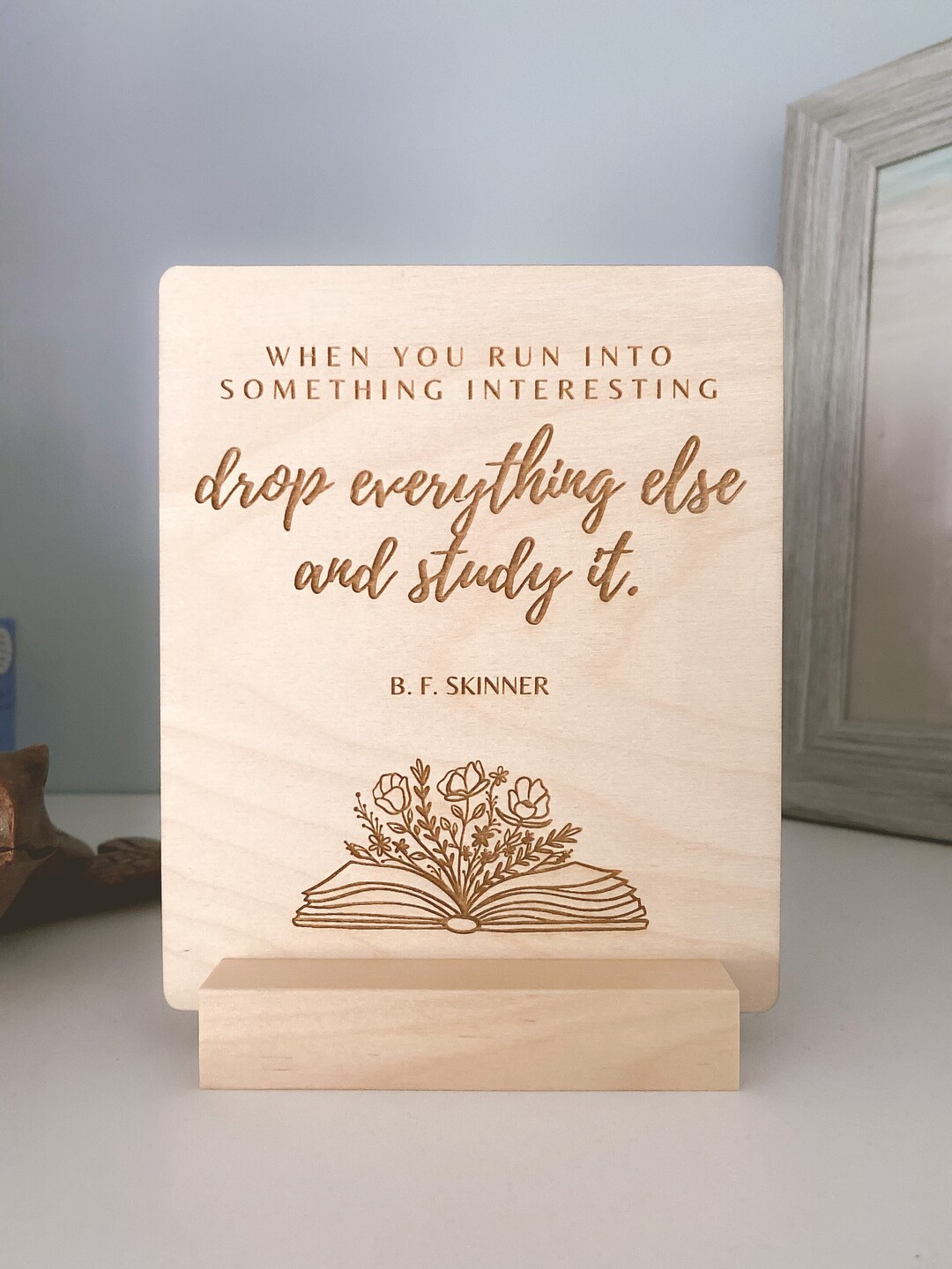 Engraved ABA Quote ABA Gift Skinner Themed Gift BCBA Rbt Applied ...