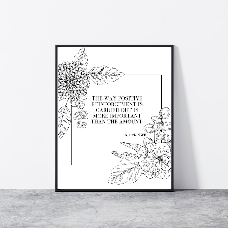 ABA | Applied Behavior Analysis Printable -positive Reinforcement ...