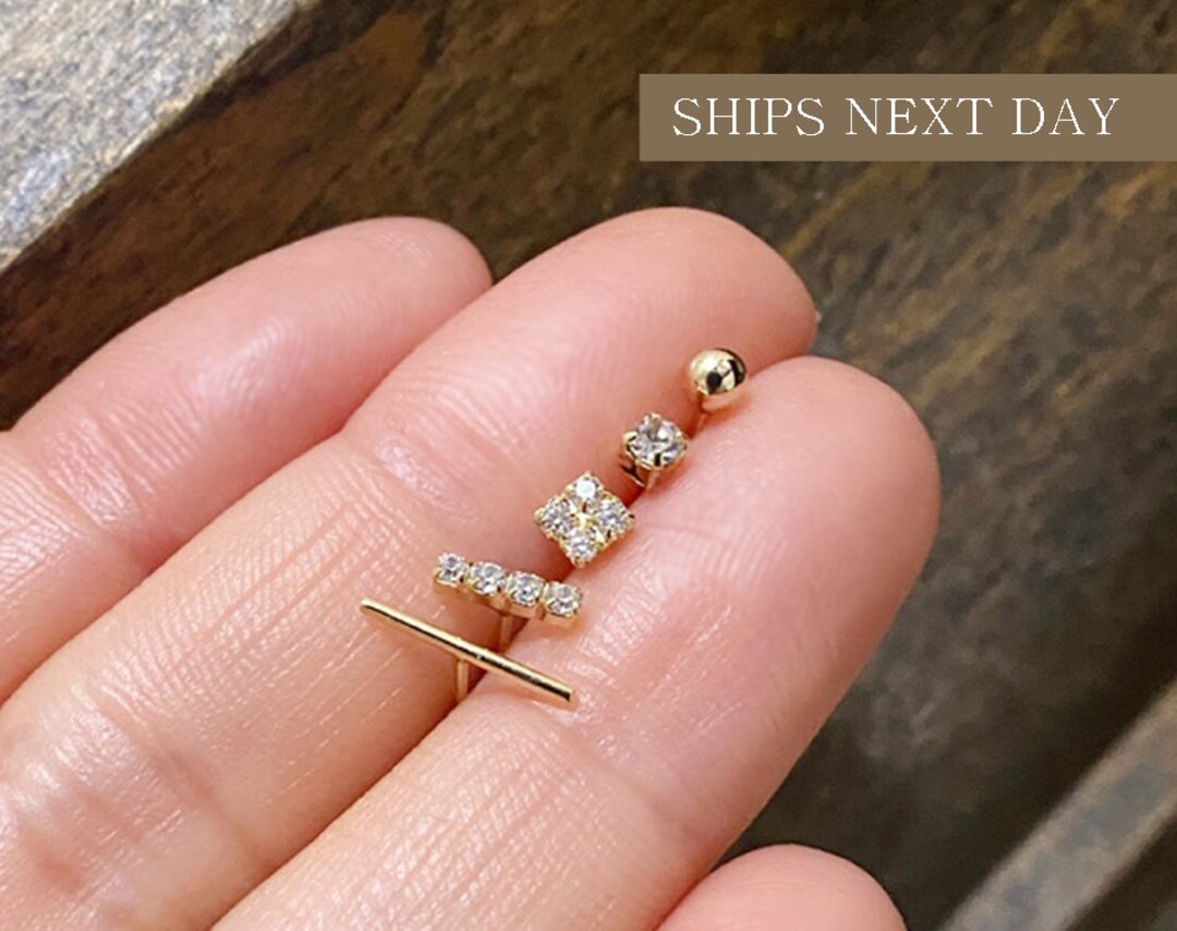 Mini Stud Earrings Set, Stud Earrings Set, BOGO 2set Earrings, 925 ...