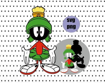 Marvin the Martian Svg Cut File Comic Cut File Cartoon Character Svg ...
