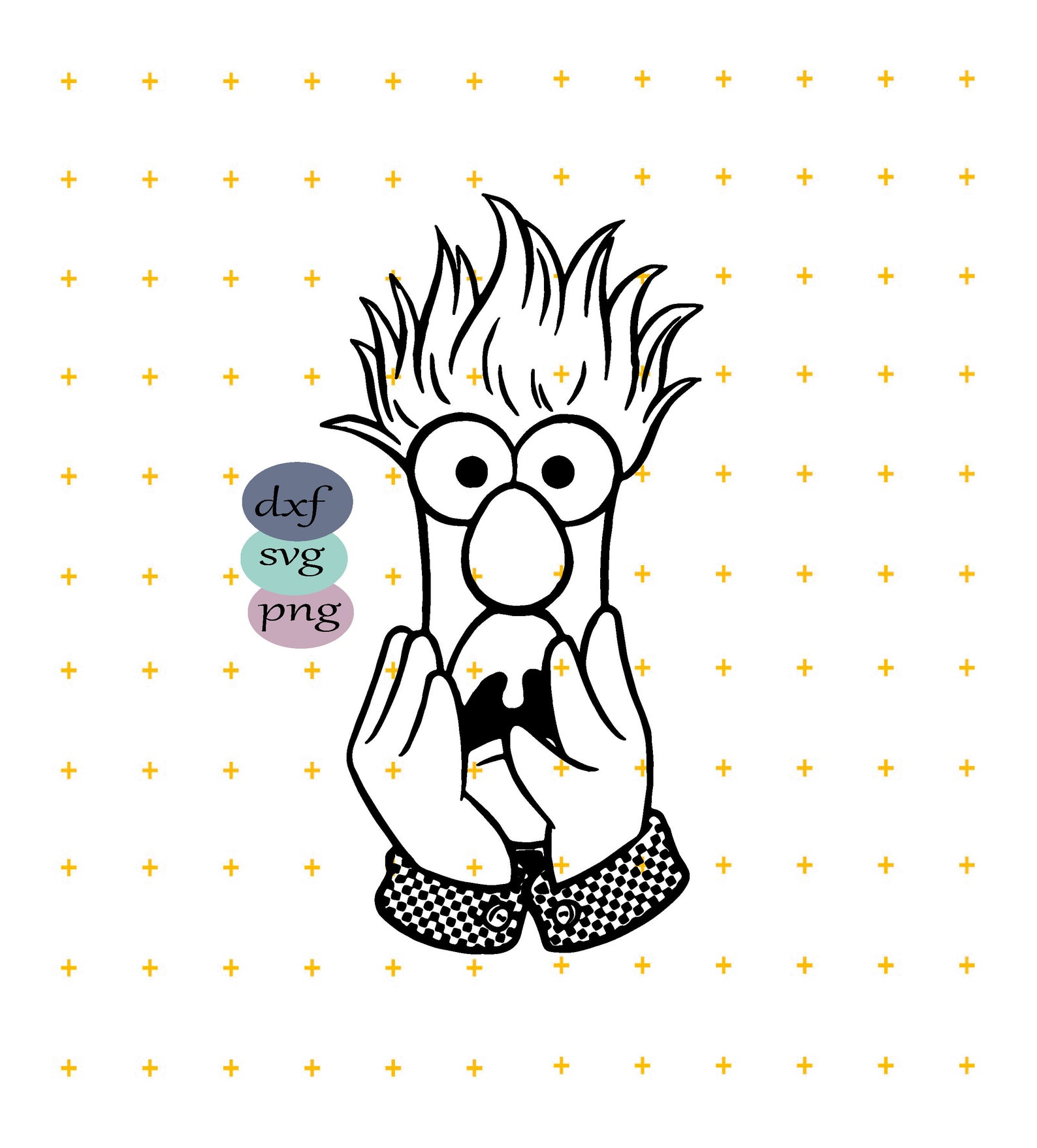 LAYERED Svg Cut File Beaker from Muppets Vector beaker | Etsy