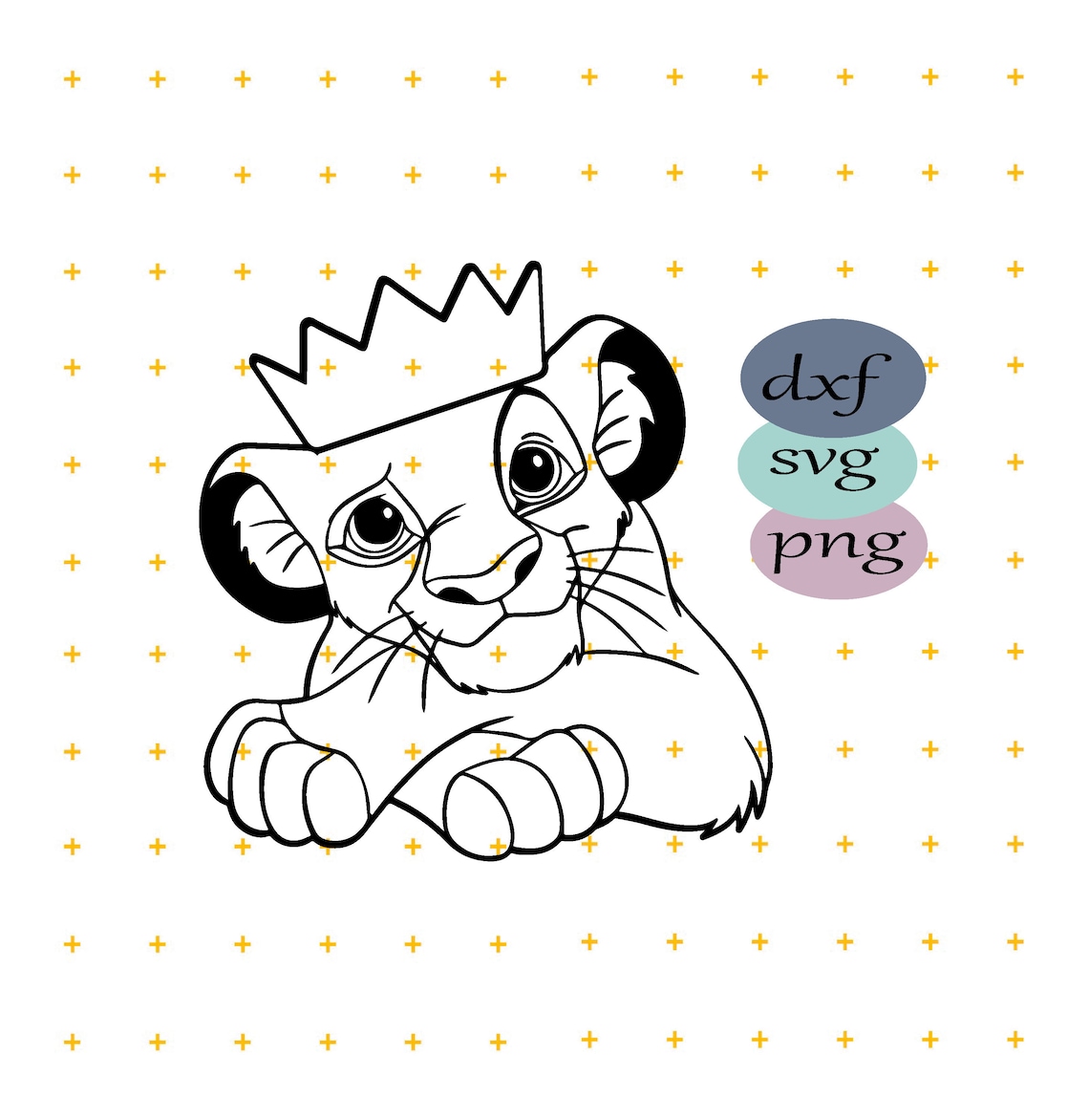 Disney Lion King Simba SVG Silhouette Cut File silhouette | Etsy