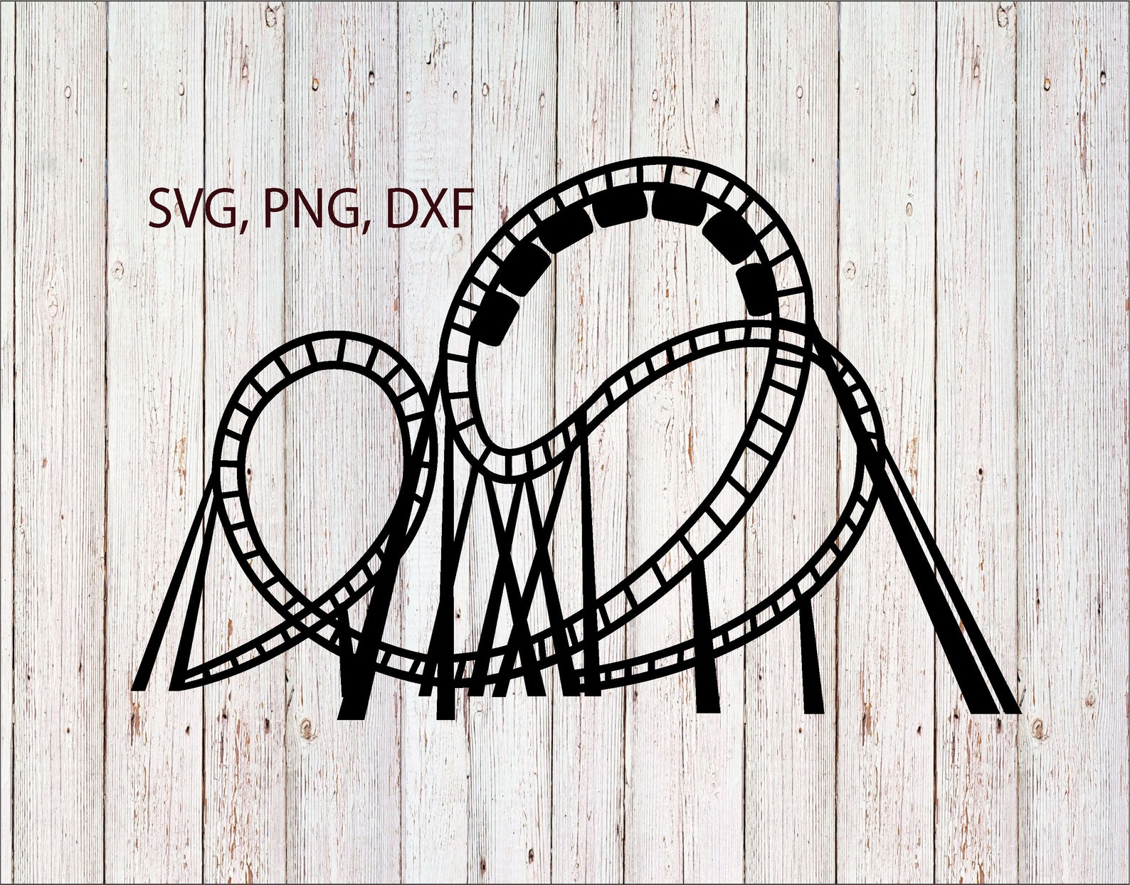 Roller Coaster SVG Roller Coaster Clipart Files for Cricut | Etsy