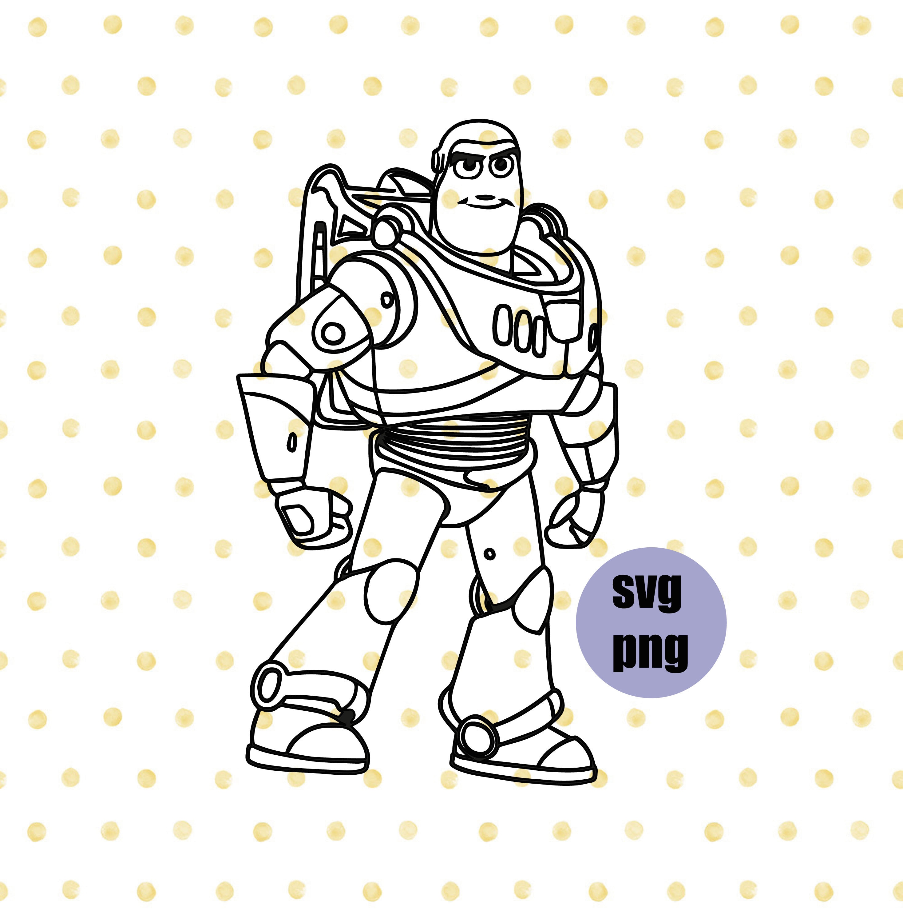Buzz lightyear svg Buzz lightyear outline svg Buzz svg toy | Etsy