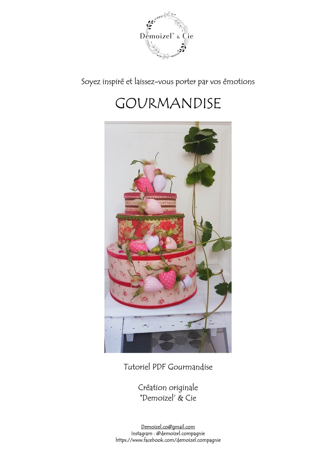 Gourmandise Tutorial and PDF Template in French - Etsy UK