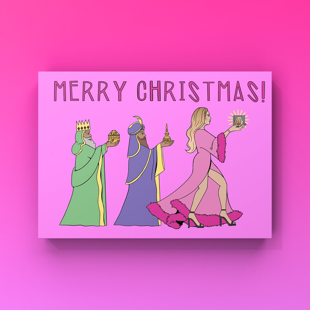 Christmas Wise Men and Adele Pop Star Card, Pop Culture Card Perfect ...