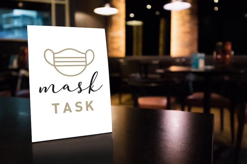 Mask Task-printable Mask Sign Mask Reminder Sign Printable - Etsy