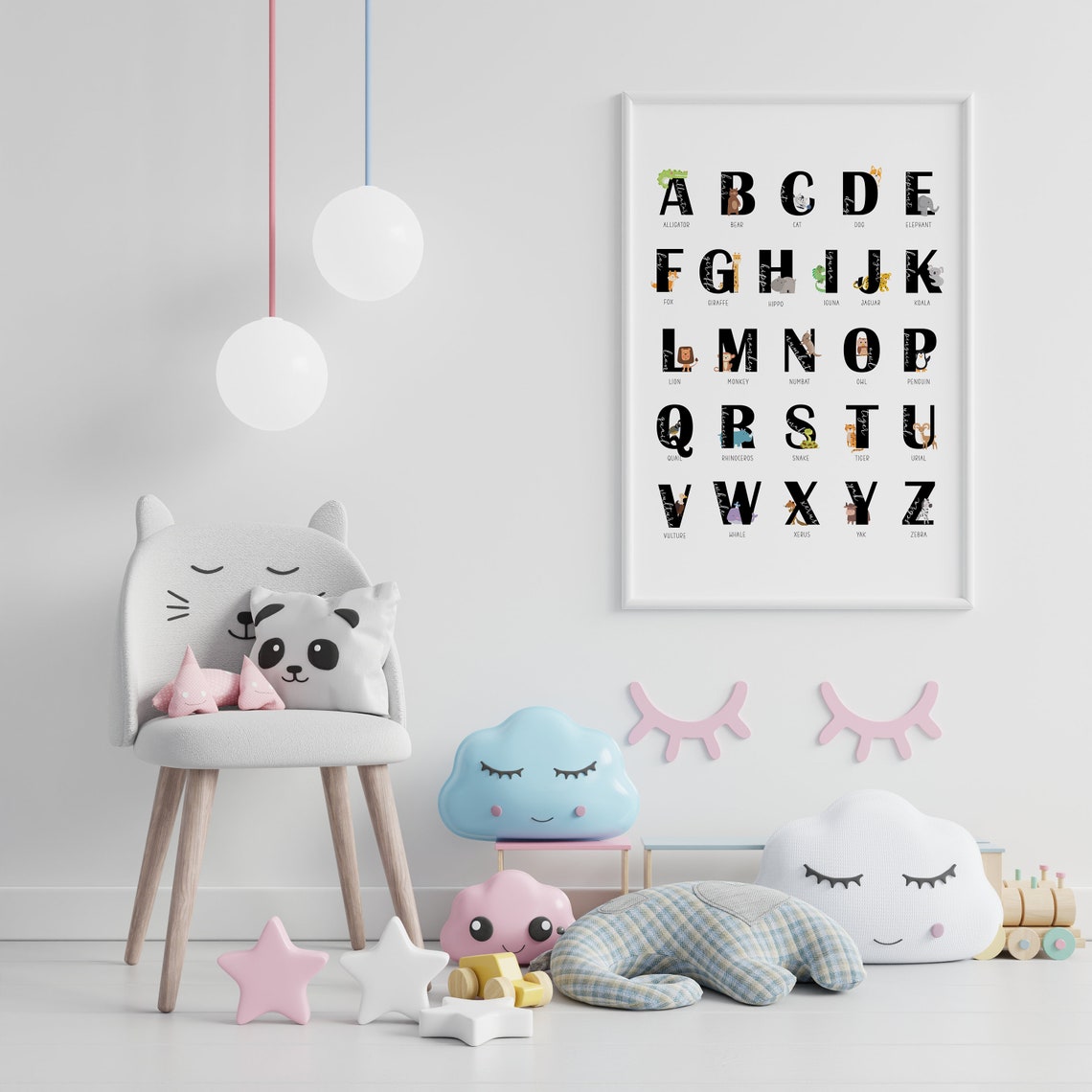 DIGITAL DOWNLOAD ABC Wall Art Alphabet Poster Alphabet Print - Etsy