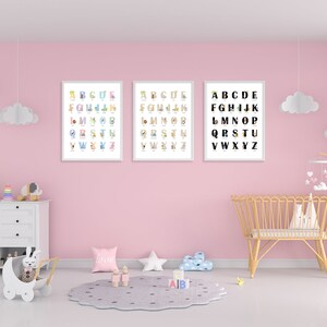 DIGITAL DOWNLOAD ABC Wall Art Alphabet Poster Alphabet Print - Etsy