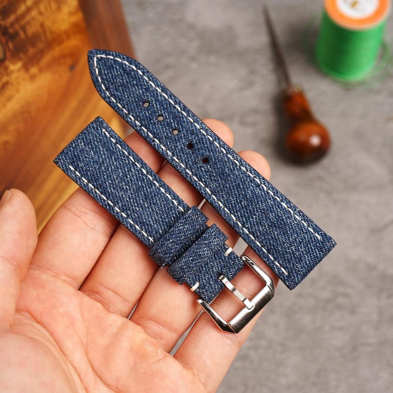 Denim Watch Strap - Etsy