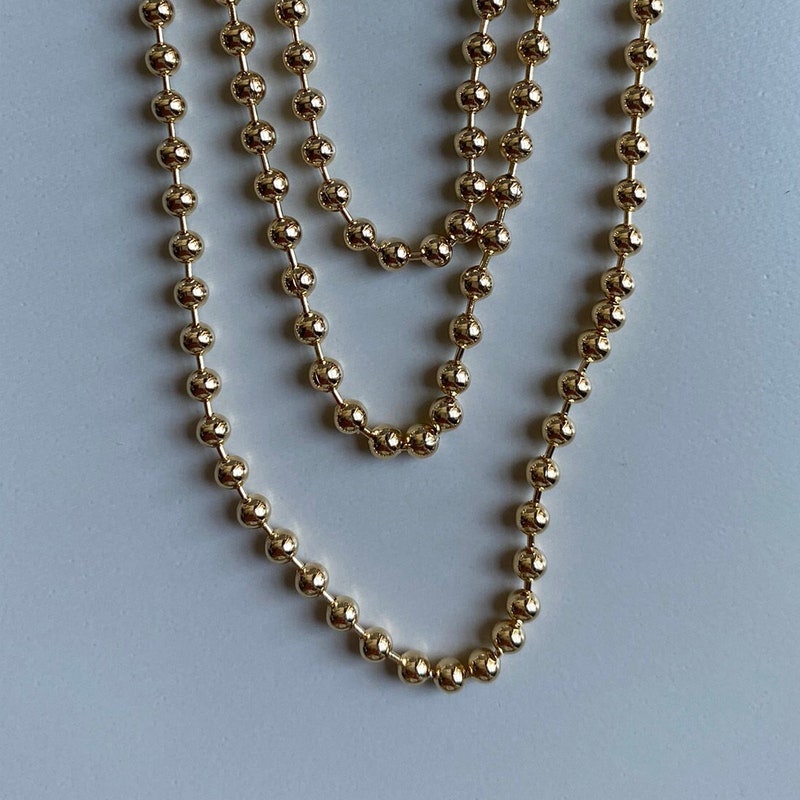 Ball Chain Gold Plated - Etsy