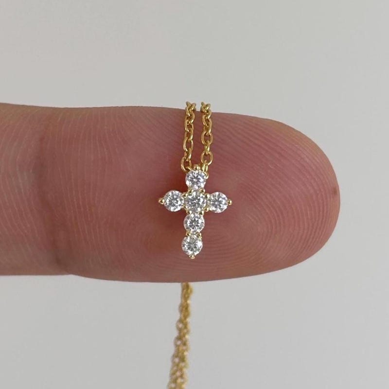 Mini Lab Diamond Charm - Etsy