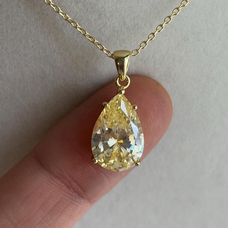 Yellow Pendant - Etsy