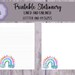Printable Bright Watercolor BOHO Rainbow Stationery, Letter Writing ...