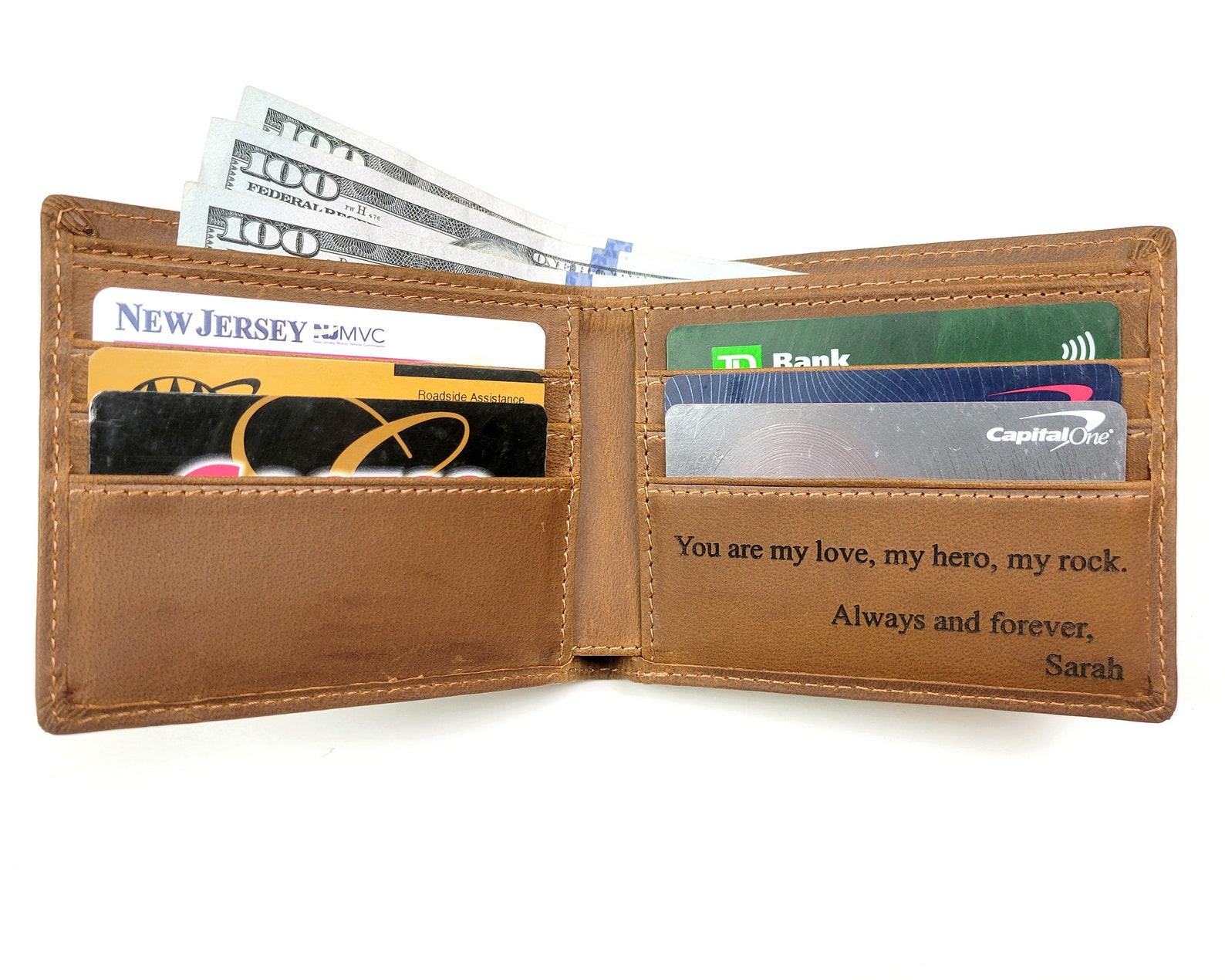 Engraved Mens Wallet for Him Custom Wallet Leather Wallet | Etsy