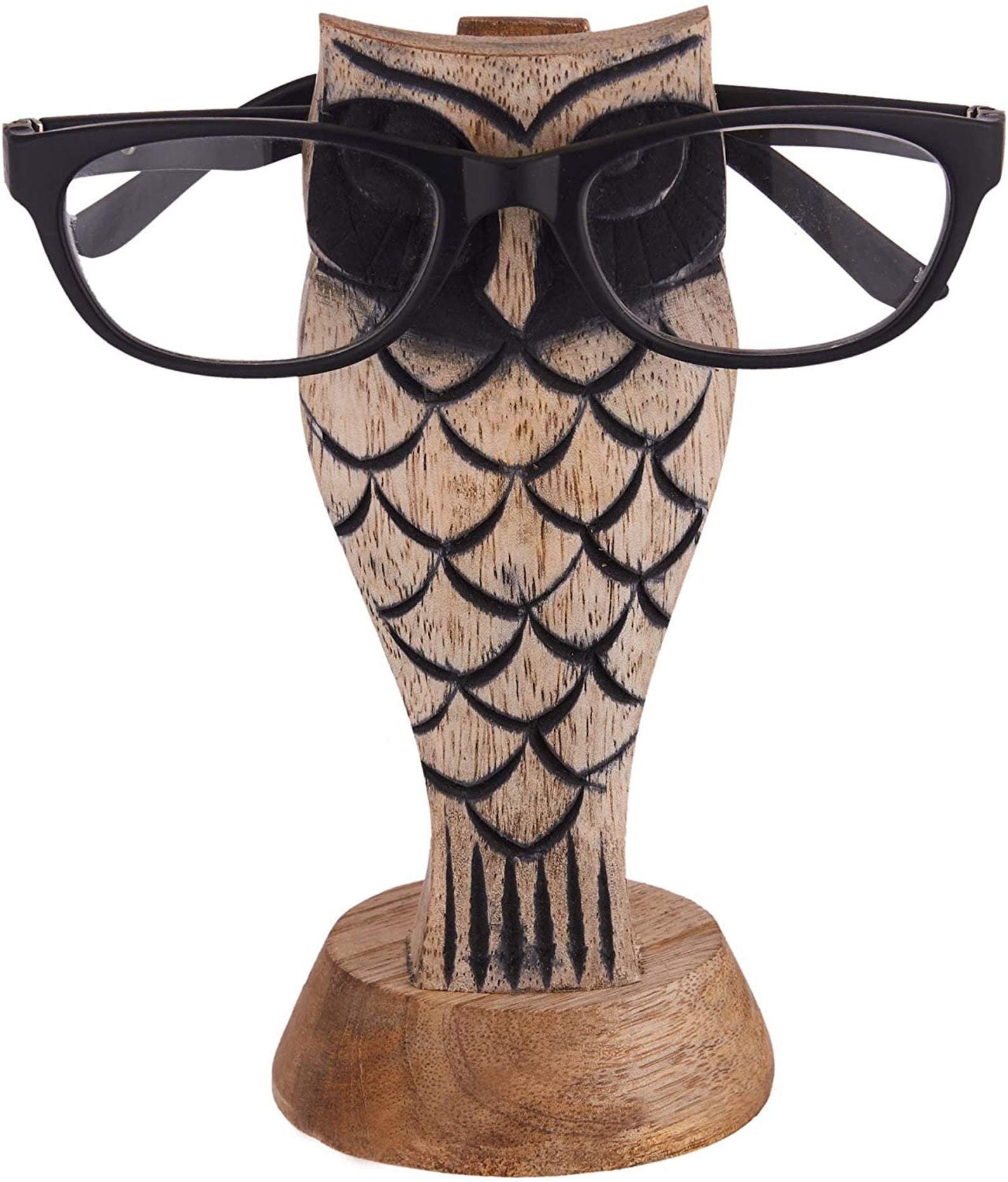 Myntcrafts Eyeglass Holder For Desk Owl Design Wooden Handmade Etsy