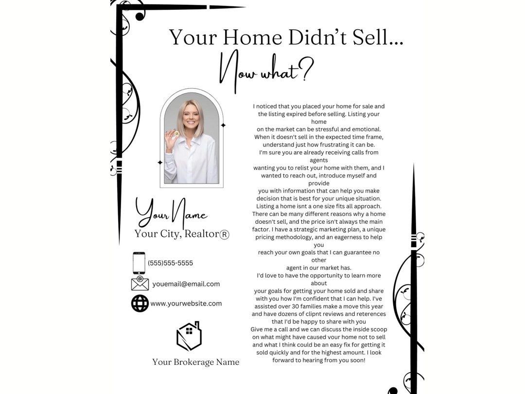 Real Estate Canva Template Digital Marketing Design for Expired ...