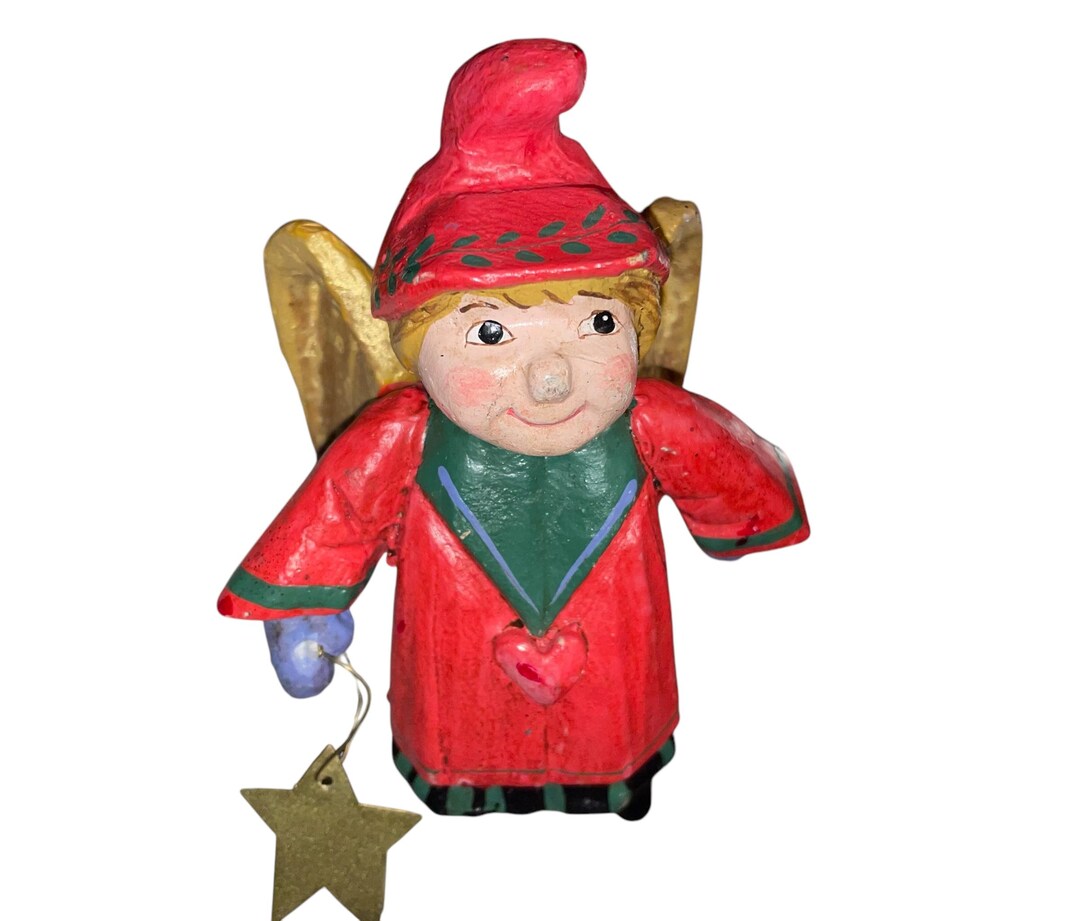 Vintage House of Hatten Angel With Star Christmas Ornament 1994 ...