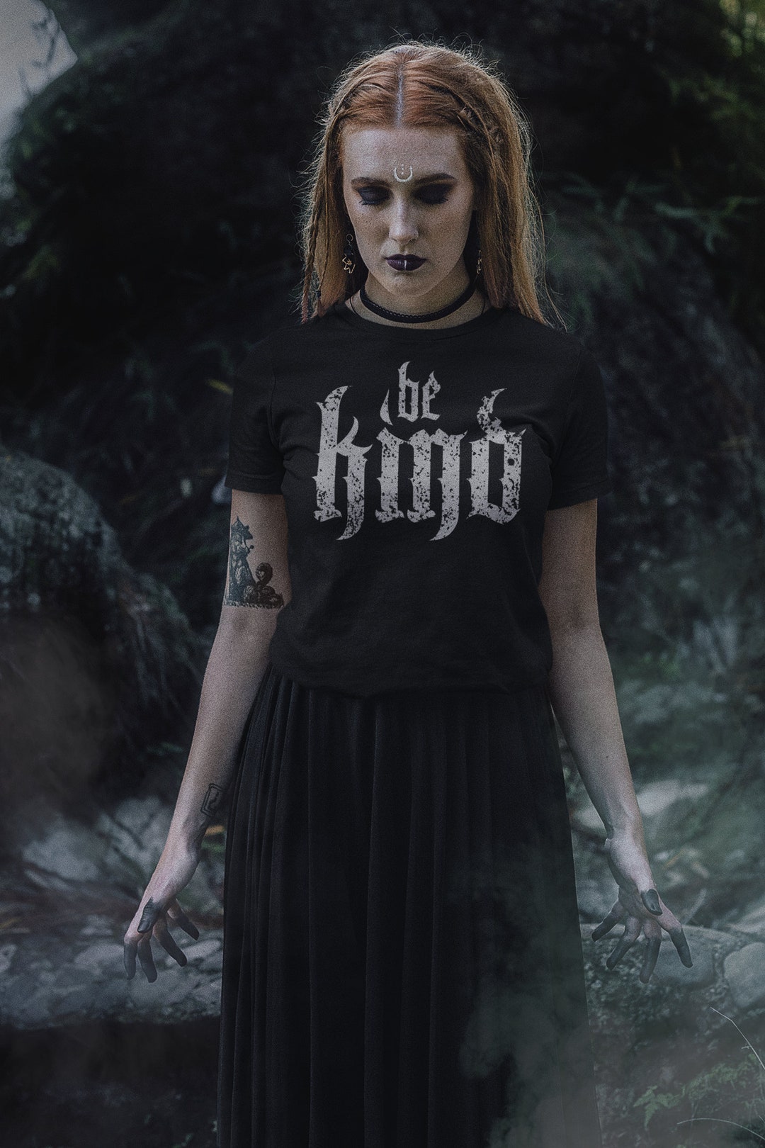 T-shirt Be Kind / Goth Font / Witchy Shirt / Pastel Goth Clothing ...