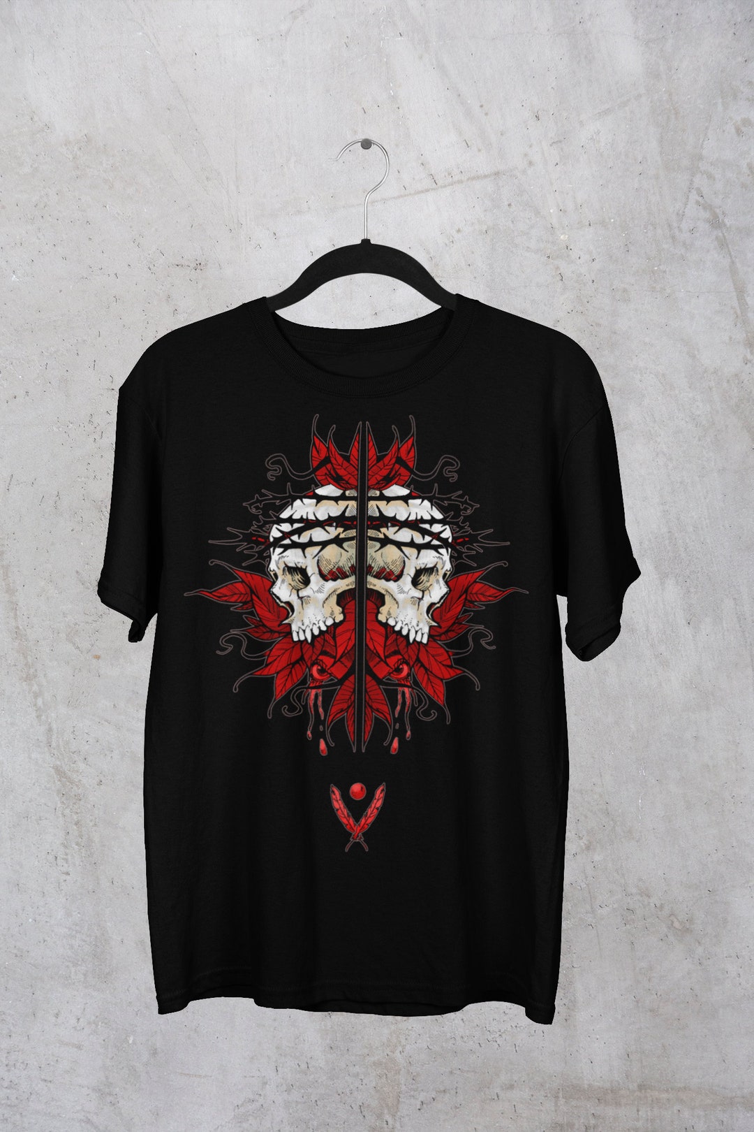 Skull T Shirt - Dark Design - Alternative Clothing - Artistic T Shirt ...
