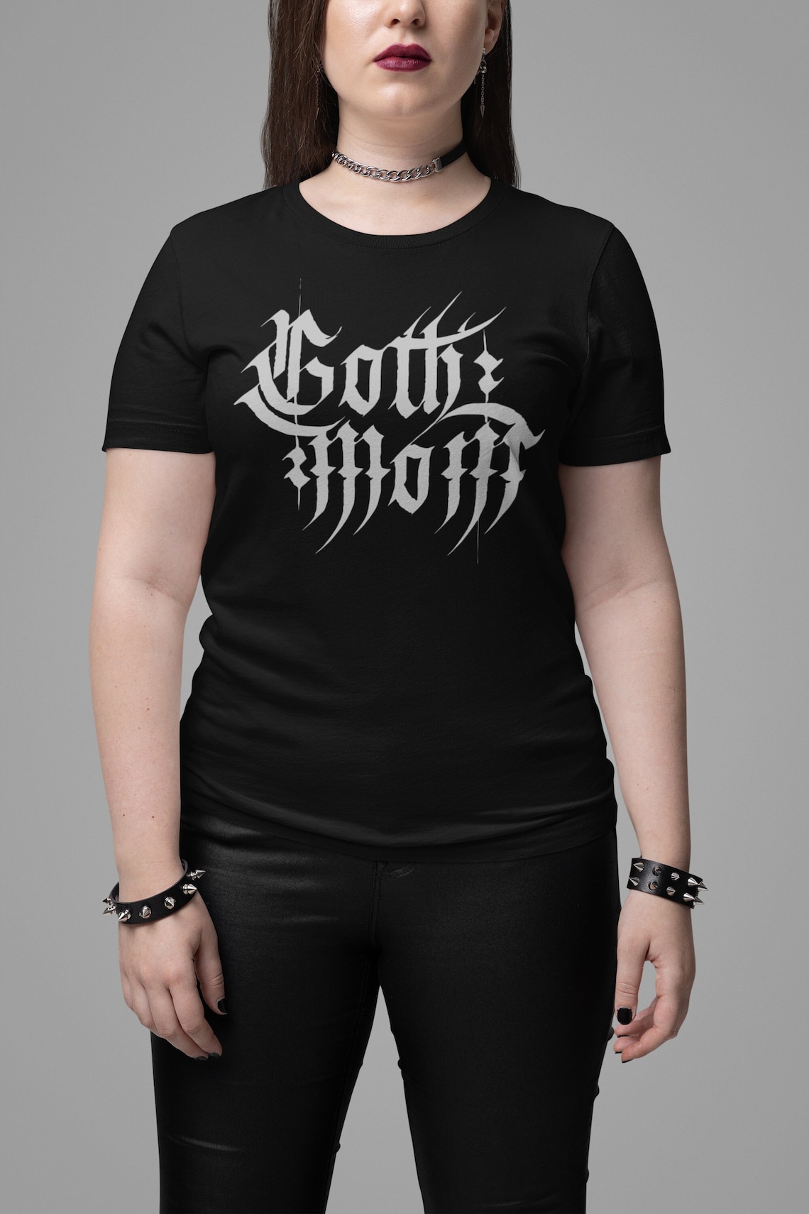 Goth Mom T-shirt: Gothic Blackletter Style - Etsy