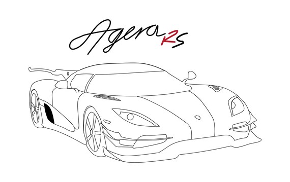 Koenigsegg SVG Koenigsegg Agera RS Agera Hypercar | Etsy.de