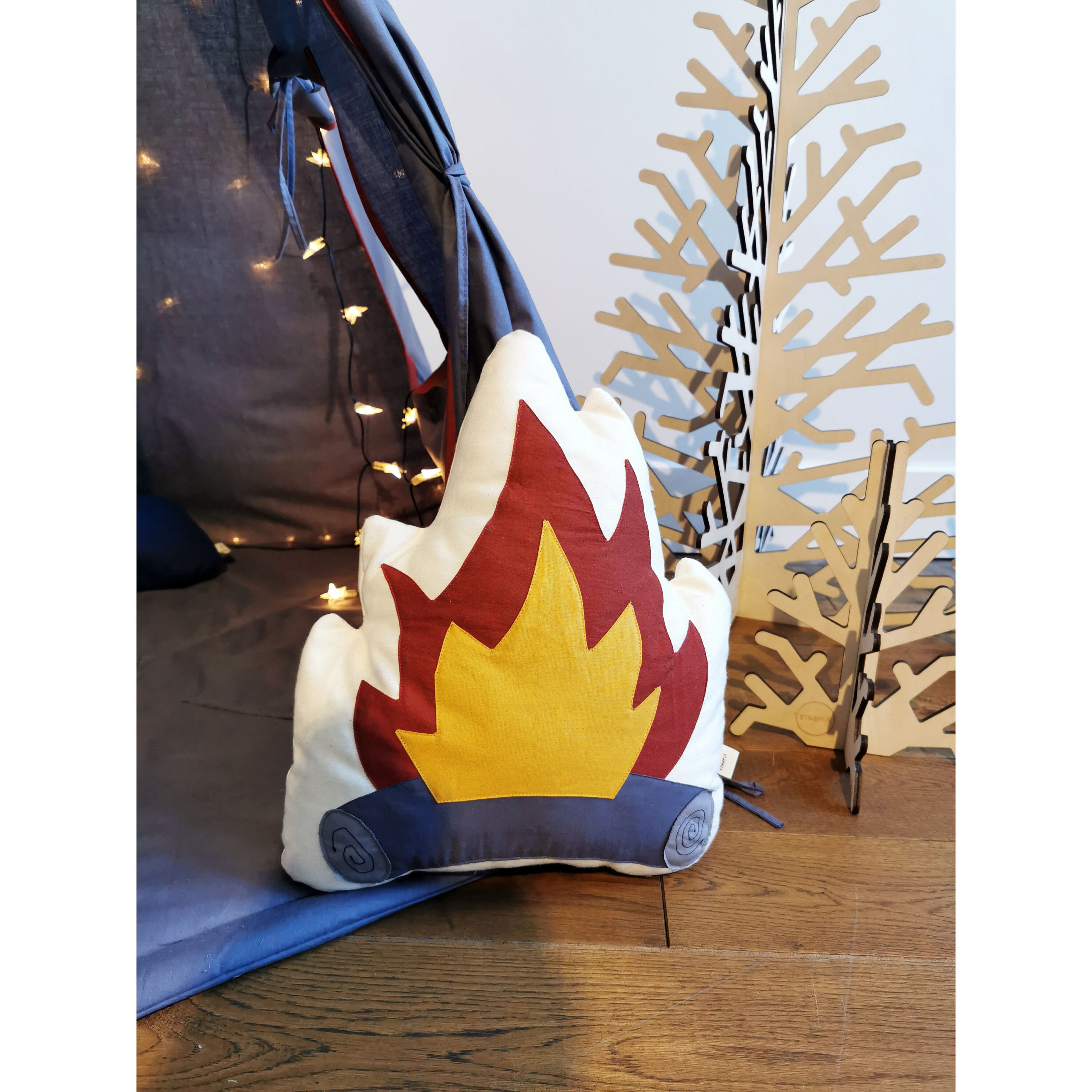 Campfire Pillow Fire Pillow Camp Fire Pillow Flame Pillow - Etsy Sweden