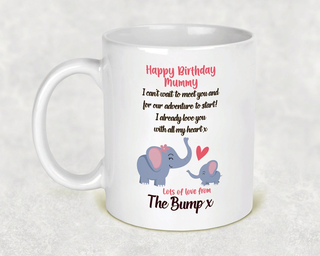 Personalised Happy Birthday Mummy/mommy From the Bump Mug - Etsy