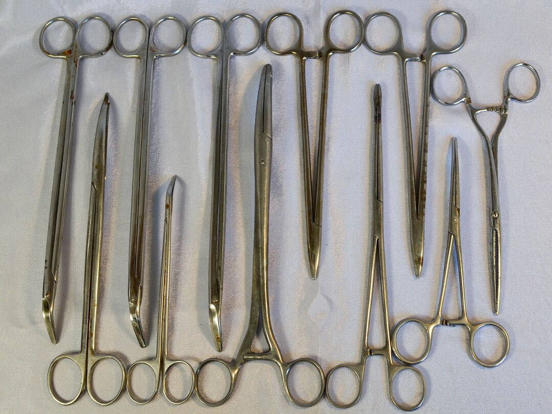 Surgical Scissors Surgical Clamps Medicine of the USSR Old - Etsy