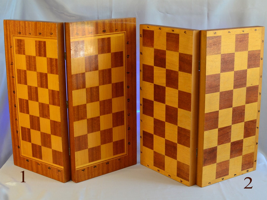 Only Wooden Planks. Large Wooden Chess Board. Rare Chess Board. Soviet ...