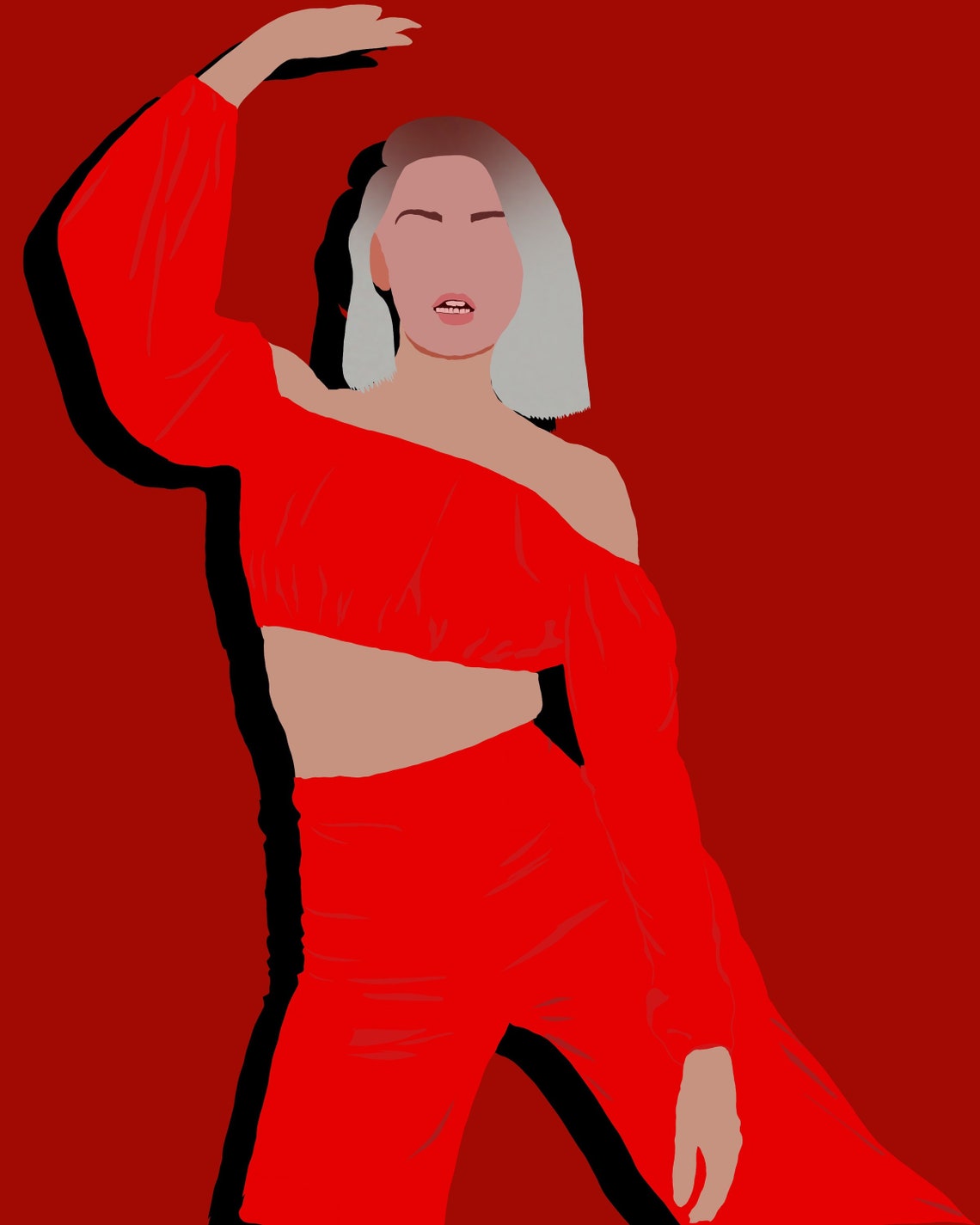 Custom Faceless Portraits; Portrait Drawing; Faceless Illustration ...