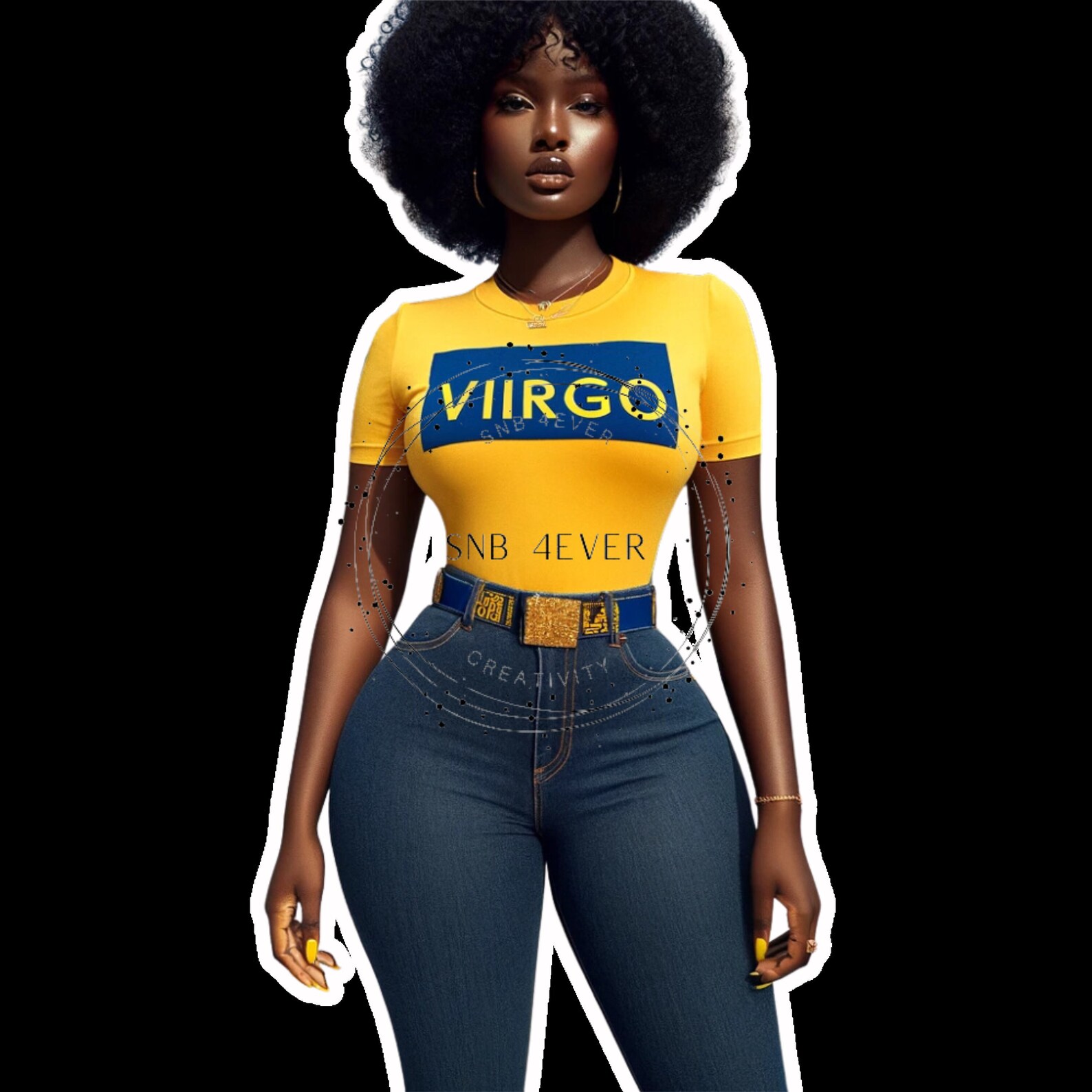 Taurus Sophistique: Chic African American Woman Digital Art - Zodiac T ...