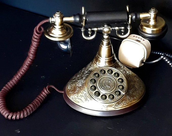 Vintage Paramount Collection Telephone Classic Series Decorated Brass ...