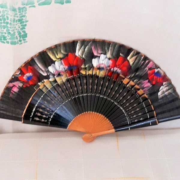 Hand Painted Fan - Etsy