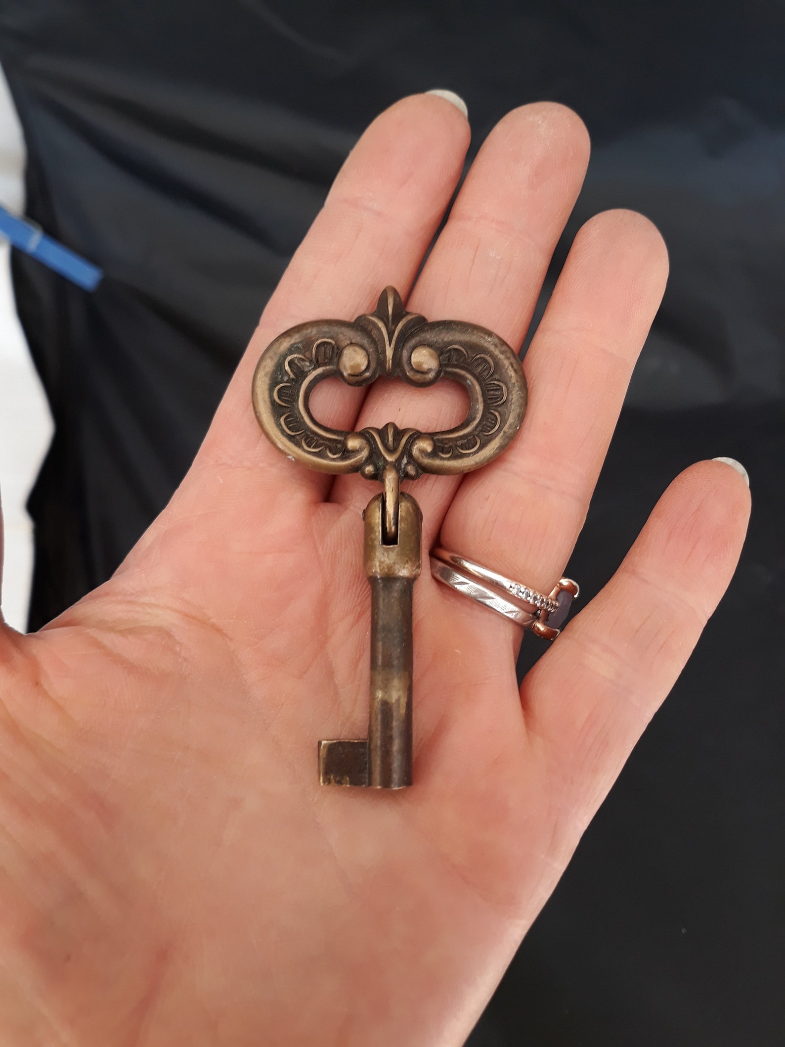 Rare 1950s Vintage Italy Collectible Skeleton Key Ornate - Etsy