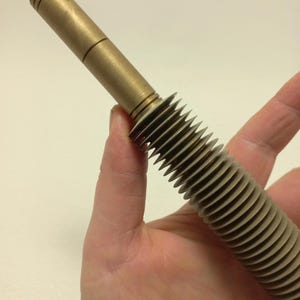 Antique Brass Rolling Pin, Italian Tradition, Rare Collectible Brass ...