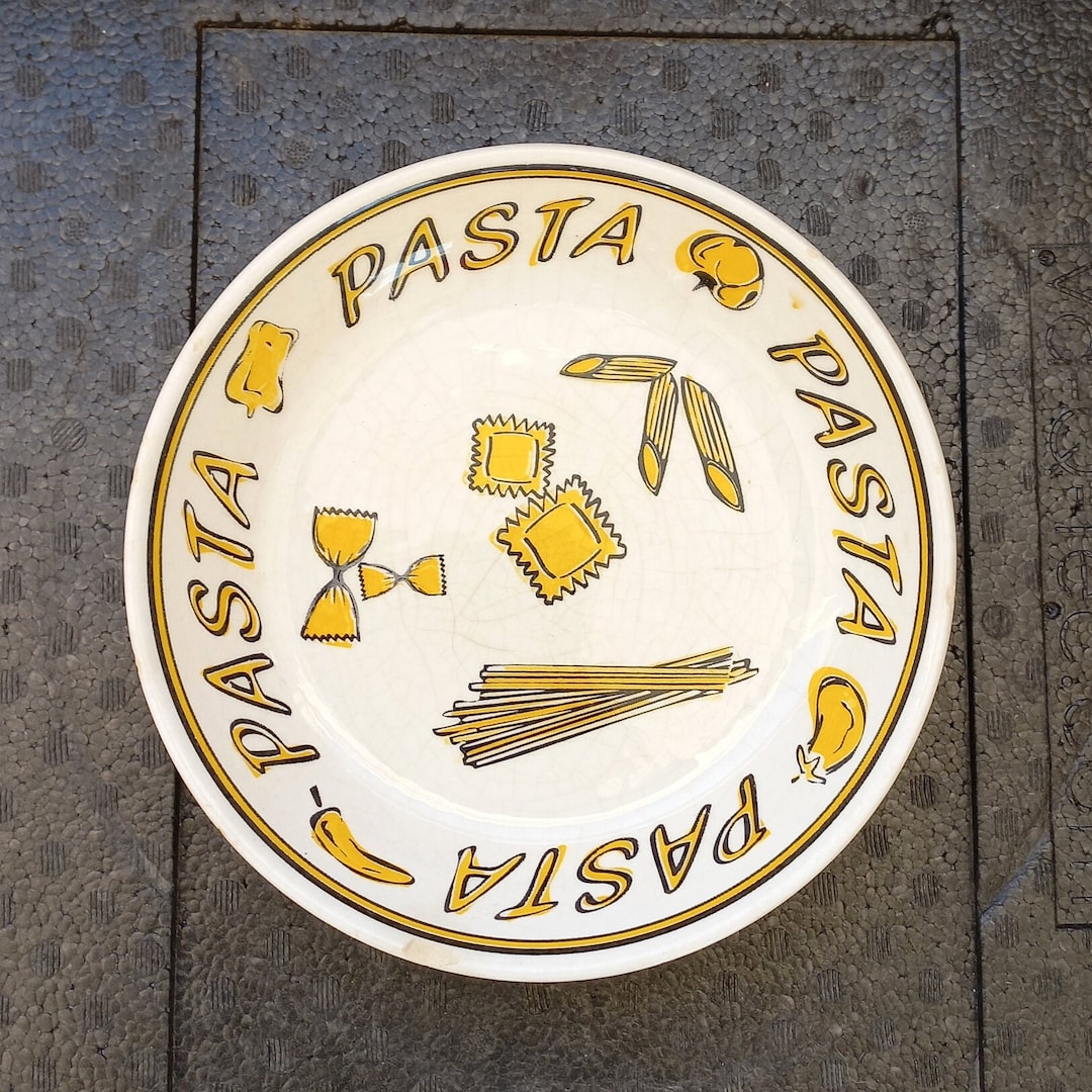 Very Old Vintage Pasta Plate From the 1940s Decorative Plate Ancient ...