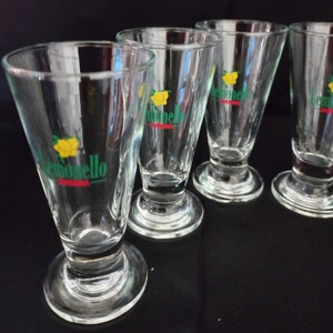 Rare limonello Averna Vintage Italia Limoncello Shot Glasses Service ...