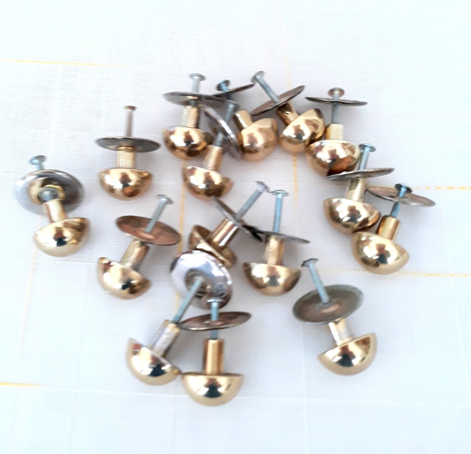 Italian Antiques Metal Gold Plated Drawer Knobs Originals - Etsy