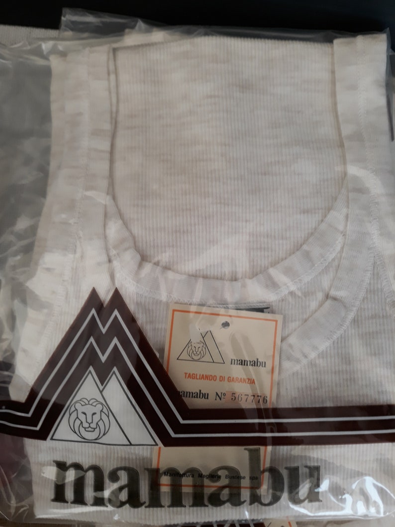New Brand mamabu Men's Undershirt 50% Wool | Etsy