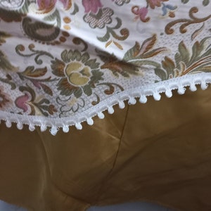 Fabulous Double Bedspread Silk Brocade and Silk Satin Bedspread With ...
