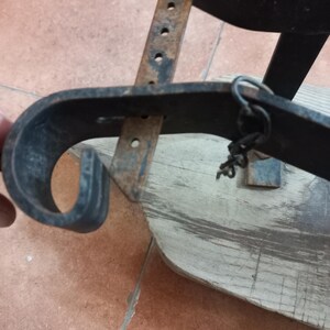 Old Horizontal Ham Clamp for Ham Appreciators Very Rusty Wood and ...
