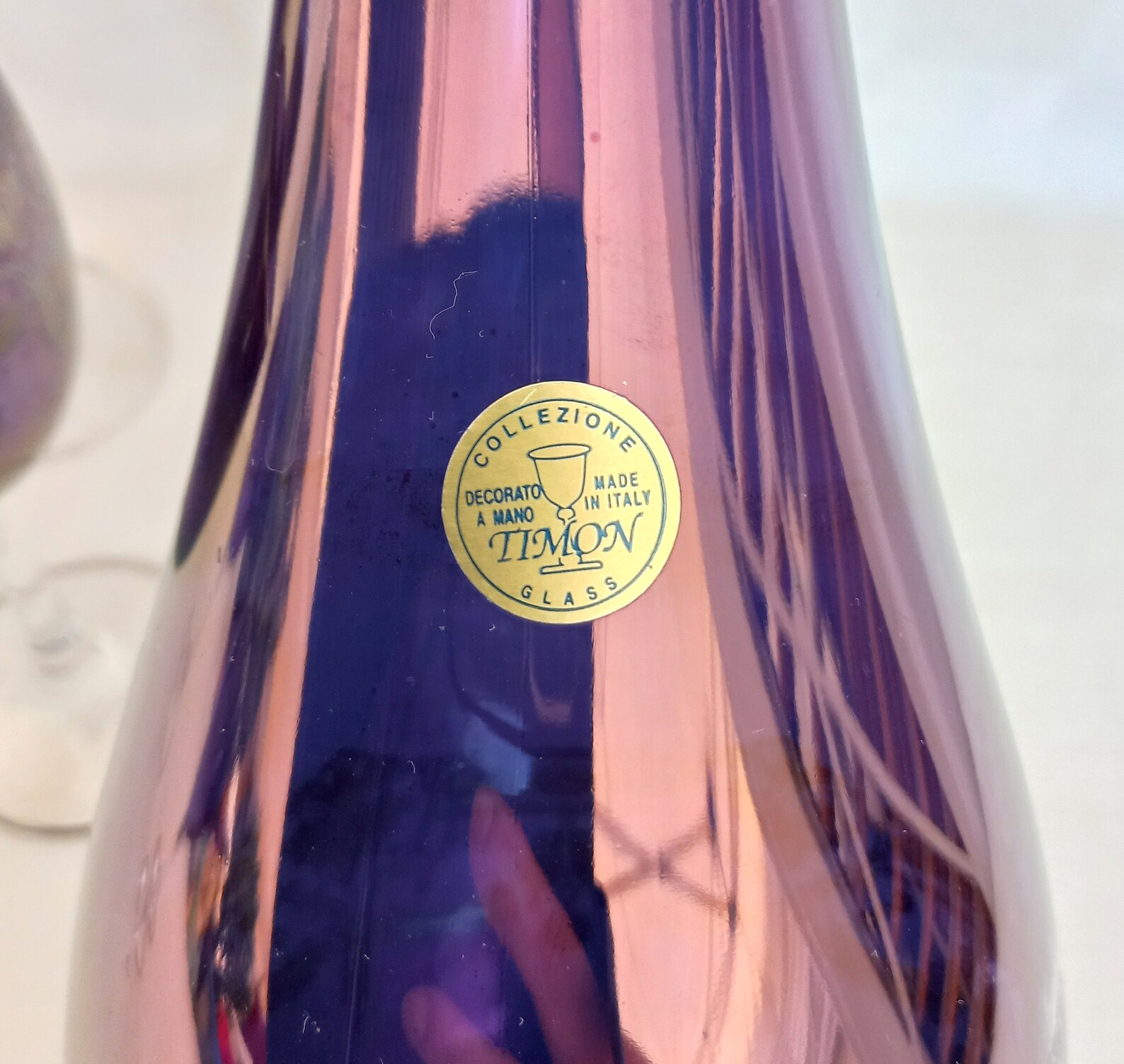 Rare timon Glass 1950s Glass Service Bottle - Etsy