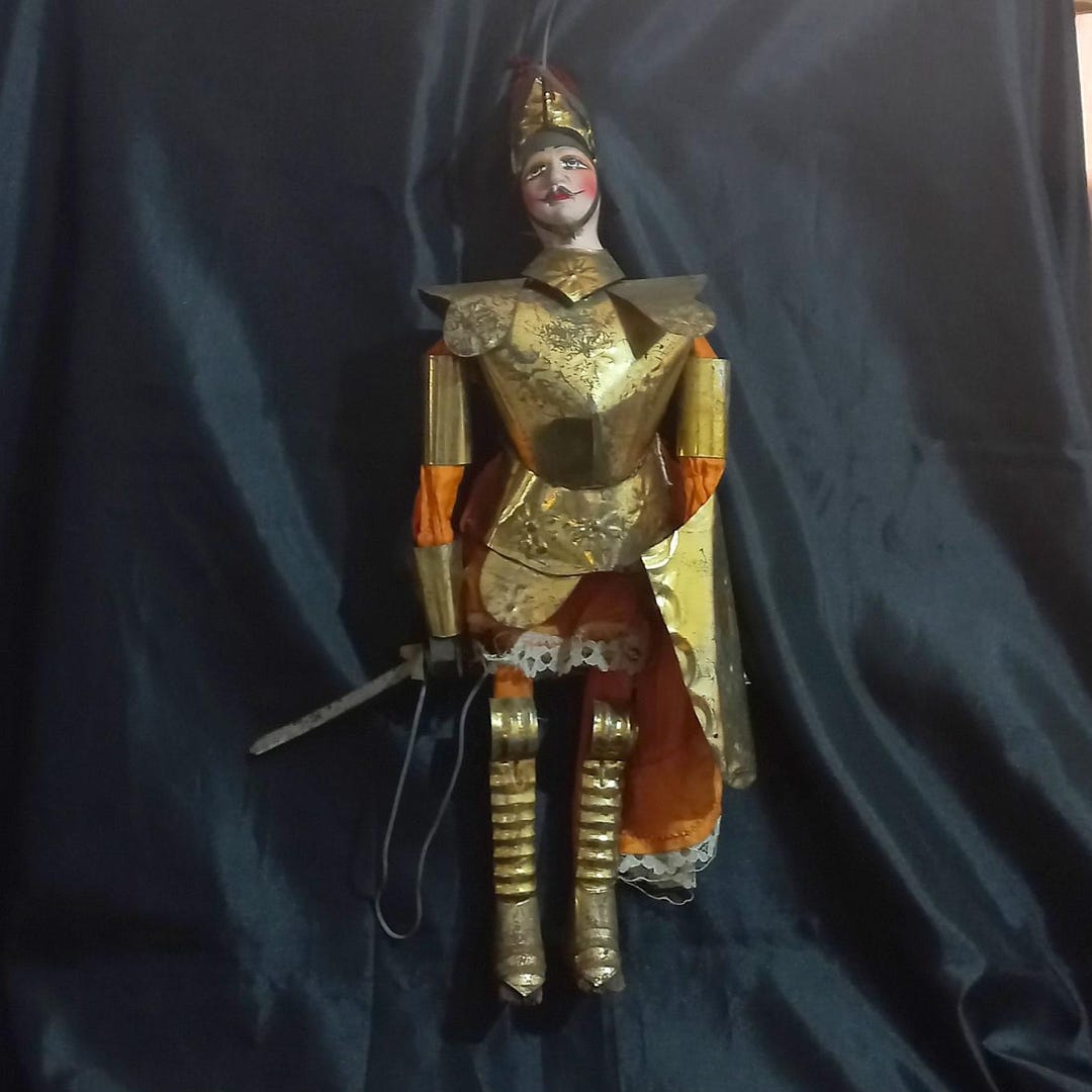 Rare 44cm Very Worn Sicilian Pupo Vintage 1950s Puppet Sicilian Italian ...