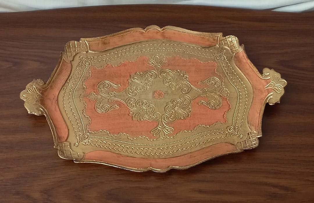 Traditional Florentine Period Tray Typical Florentine Italy 1950s Hand ...