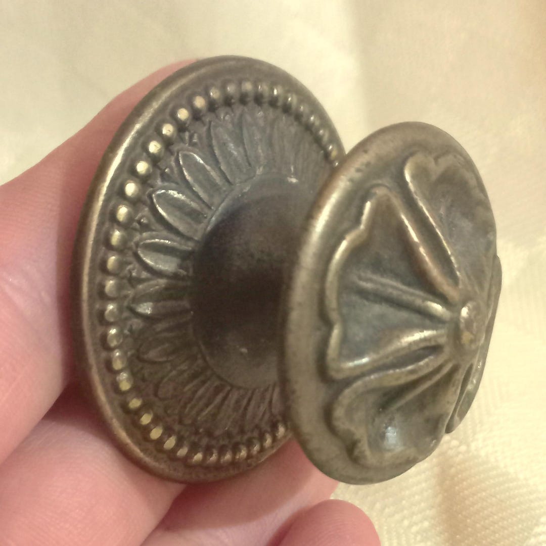 Late 19th Century Large Cabinet Knobs Solid Bronze Door Handles Italian Antiques Hardware Spare ...