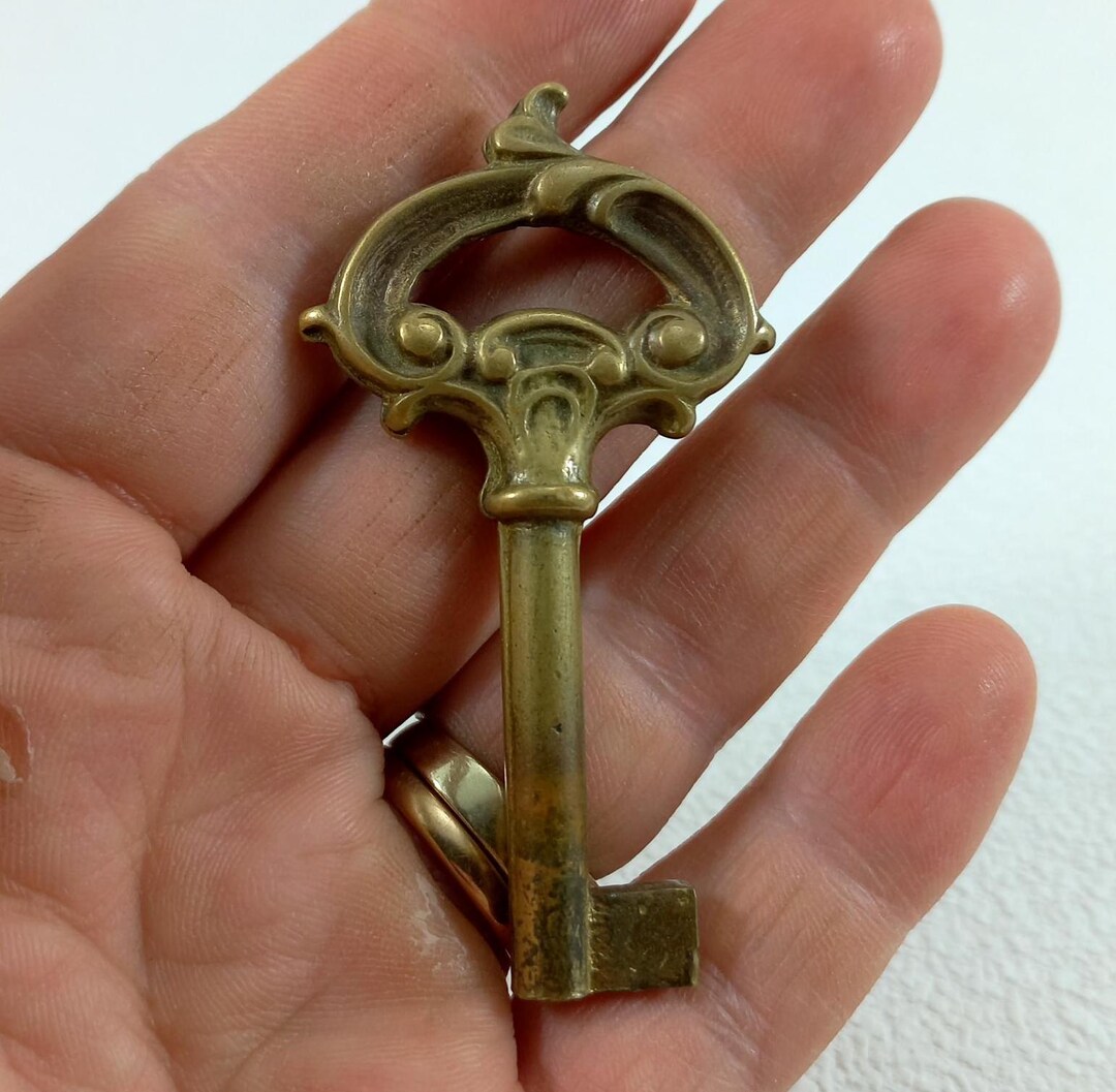 Rare Brass Key for Wardrobe Vintage Italy 1950s Antique Keys for ...