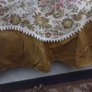 Fabulous Double Bedspread Silk Brocade and Silk Satin Bedspread With ...