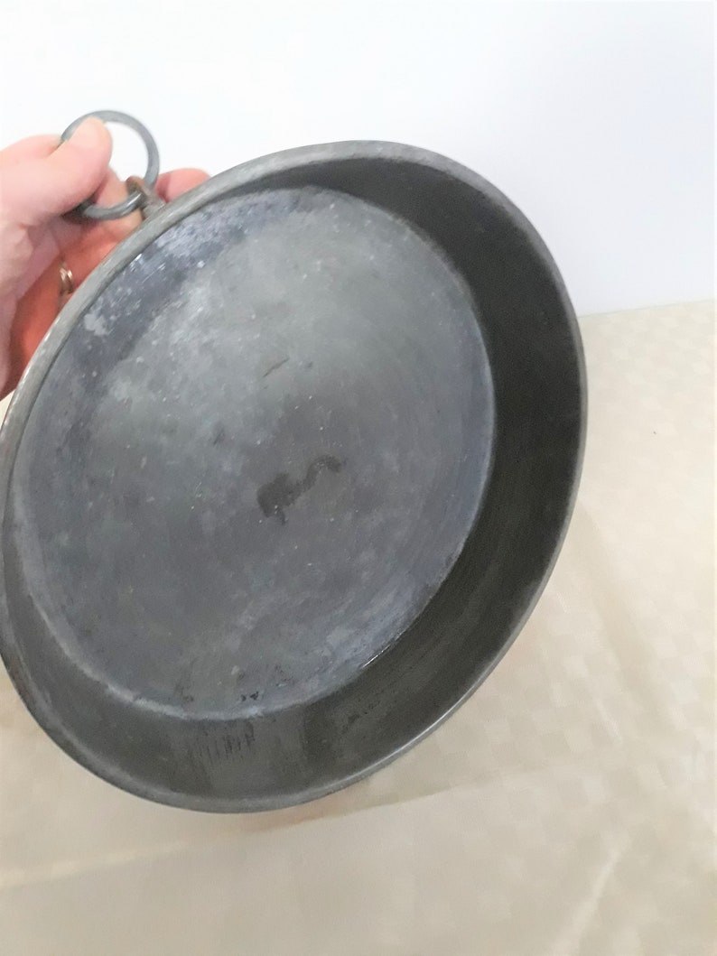Large Copper Frying Pan Copper Baking Pan 33cm Diameter - Etsy
