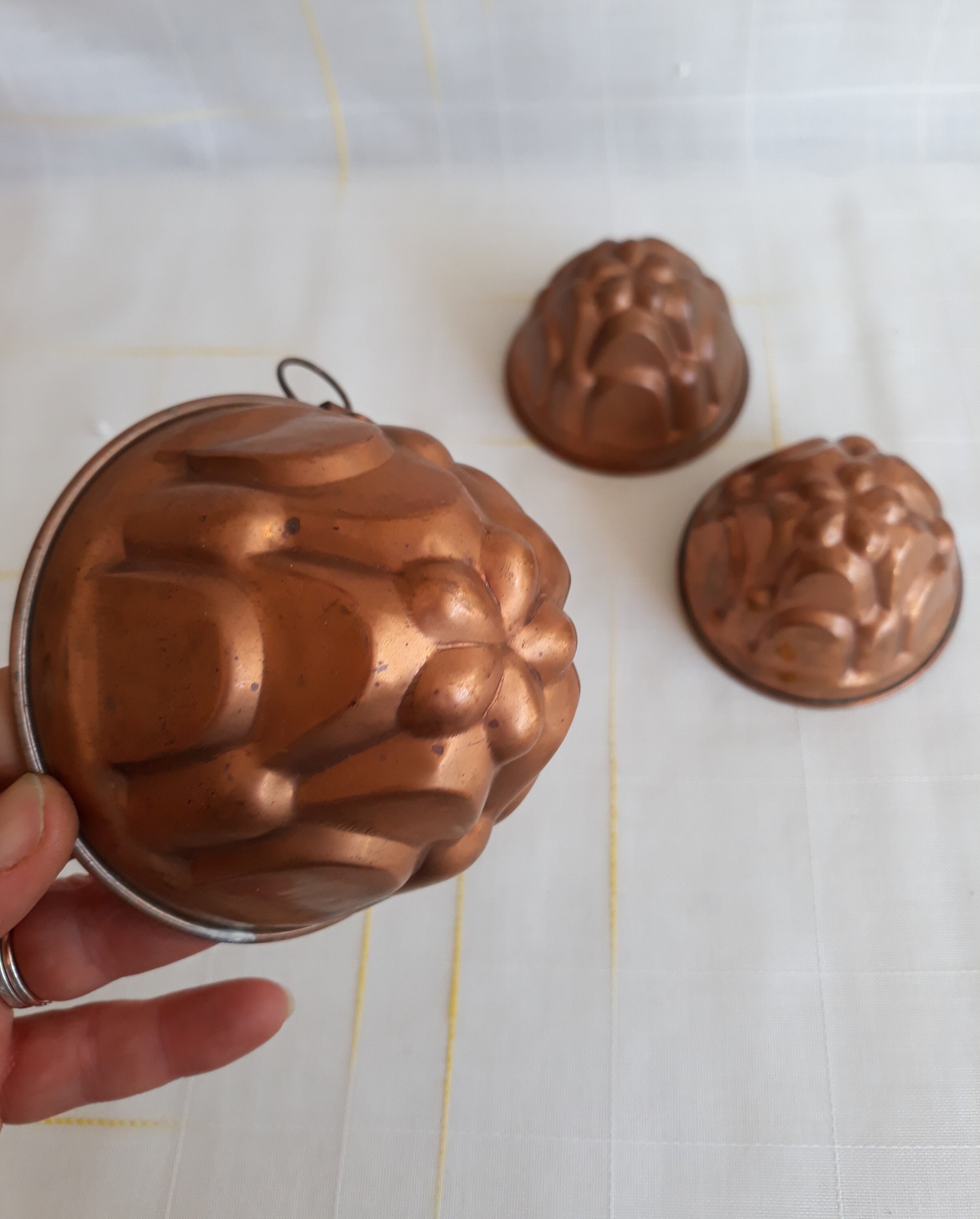 Vintage Italy Set Copper Molds Cake Molds Wall Decor Rustic | Etsy